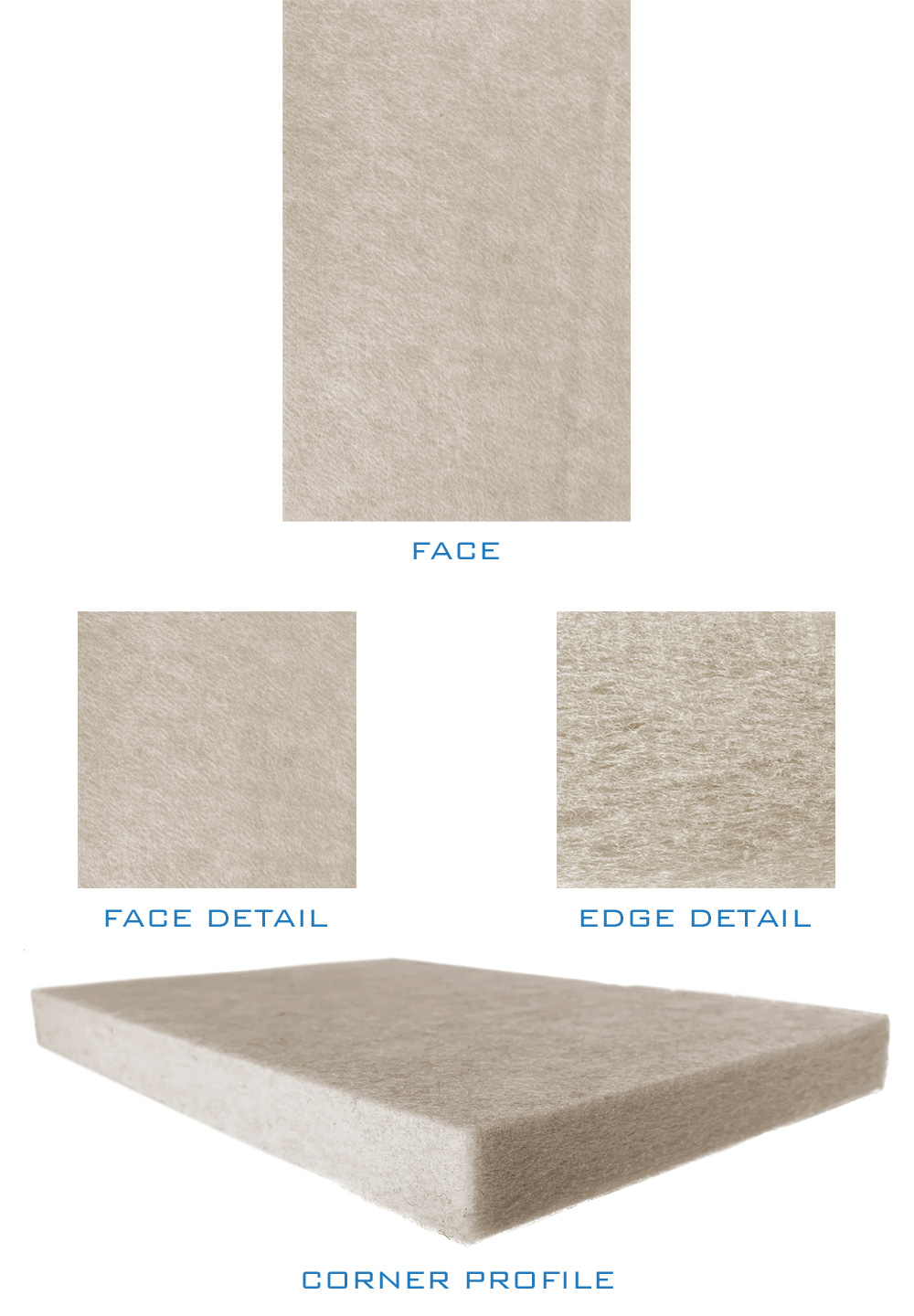 Light Beige - PolySorb Polyester Acoustic Panels