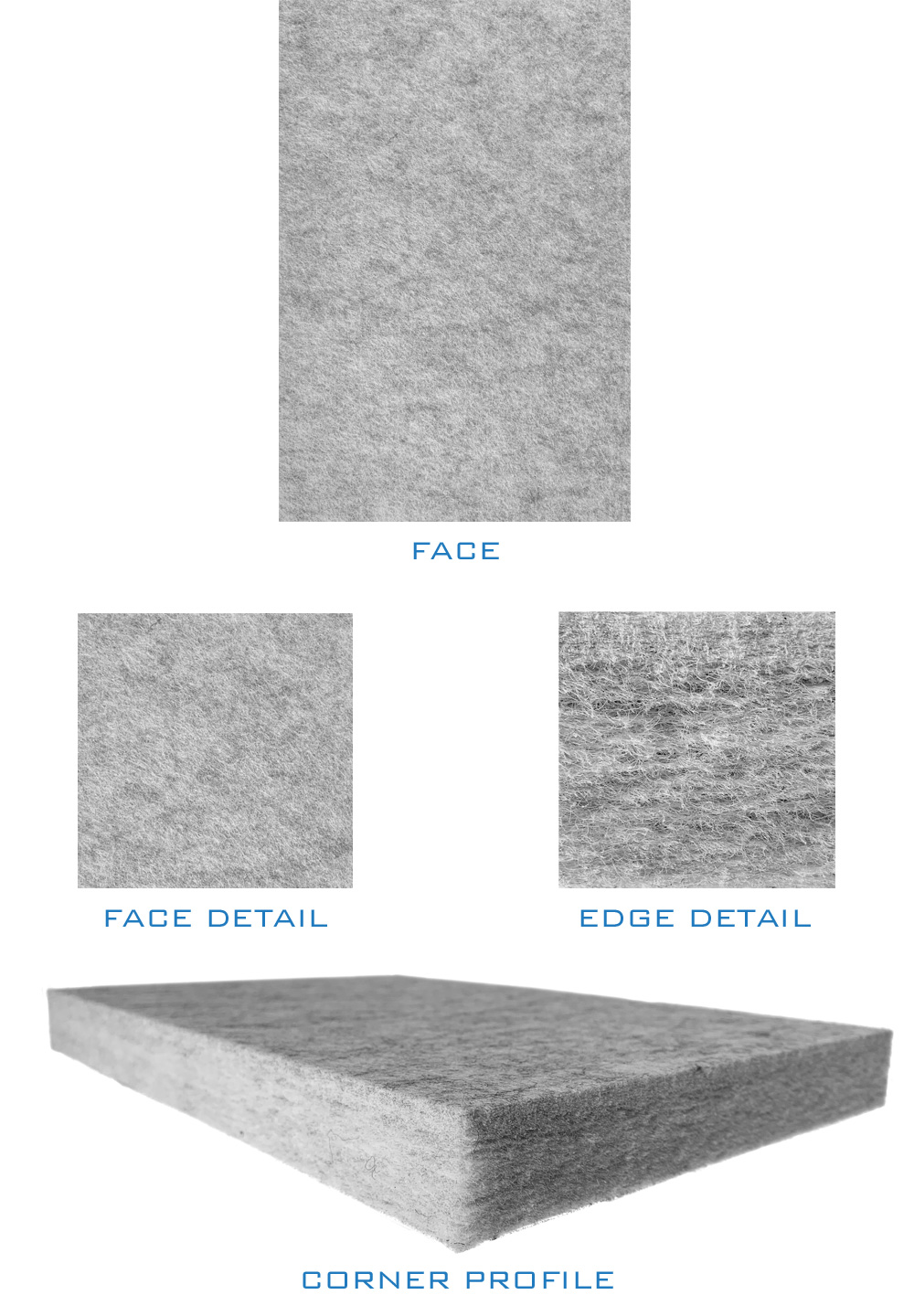 Light Grey - PolySorb Polyester Acoustic Panels